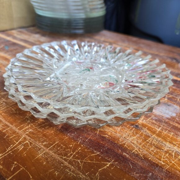 Handmade | Dining | Pioneer Federal Indiana Glass Intaglio Ruffled Edge ...